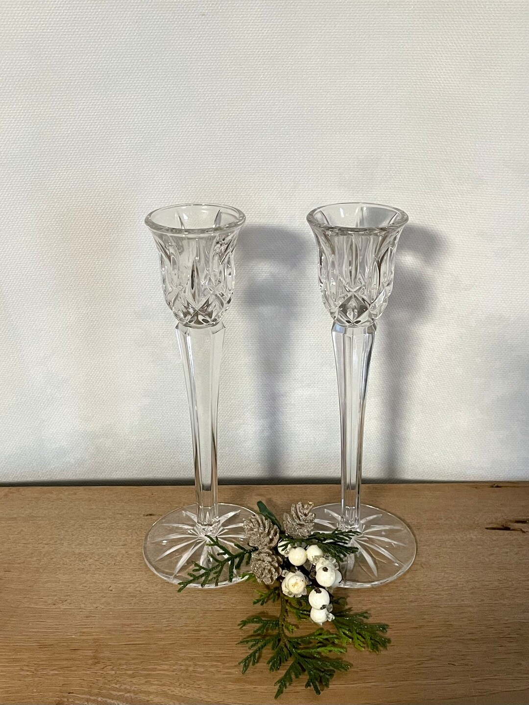 Glass Candlestick, Vintage Candlesticks, Vintage Glass Candlesticks ...