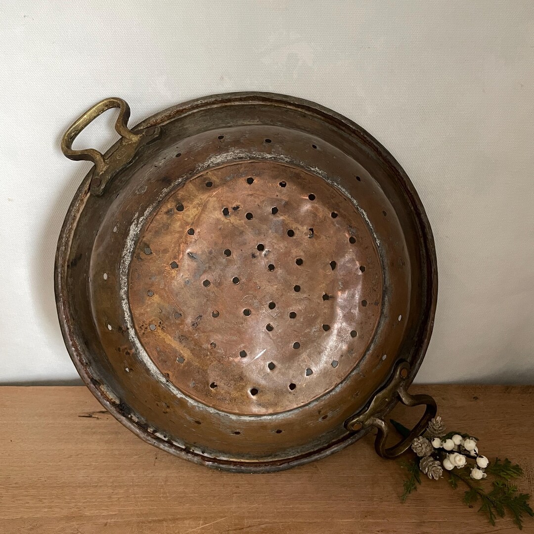 Vintage Copper Colander Sieve Copper Colander Copper Strainer French ...
