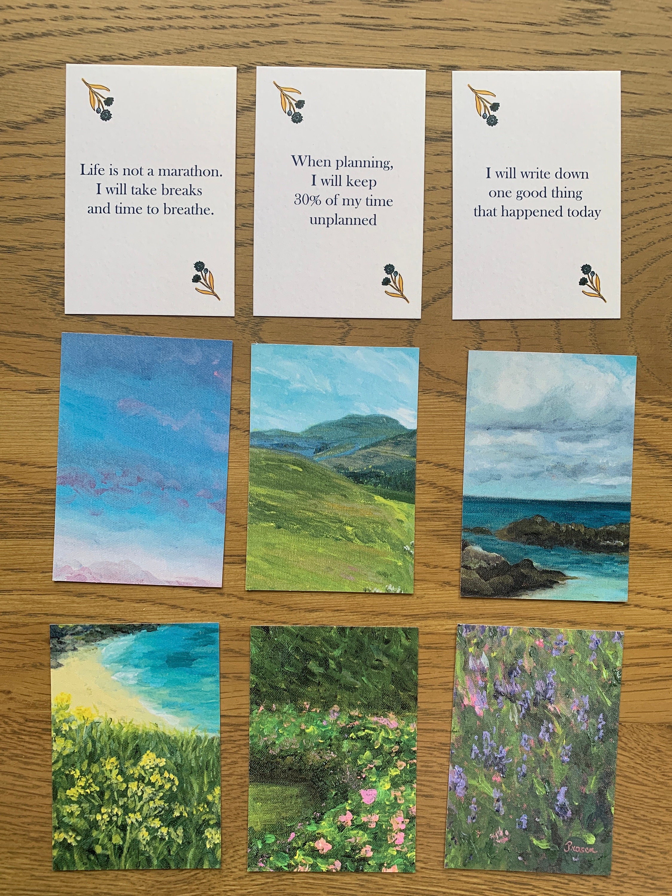 Mindful Flash Card Deck 42 Cards for Calming Moments Inspirational ...