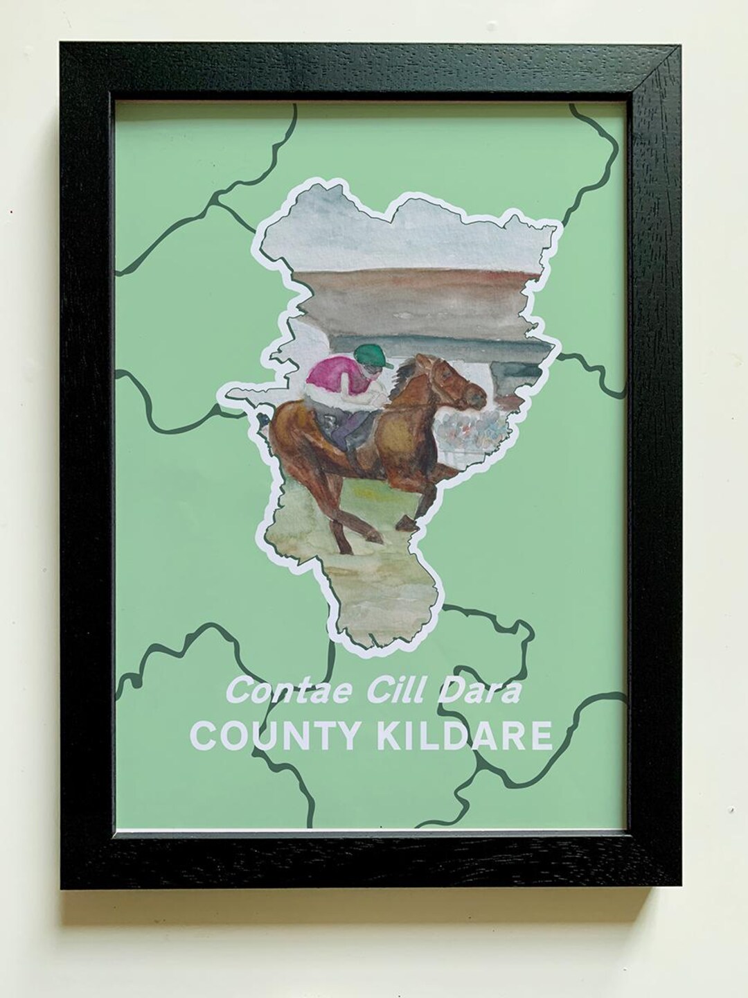 County Kildare Art Print | Curragh Racecourse, Ireland (A4) - Etsy