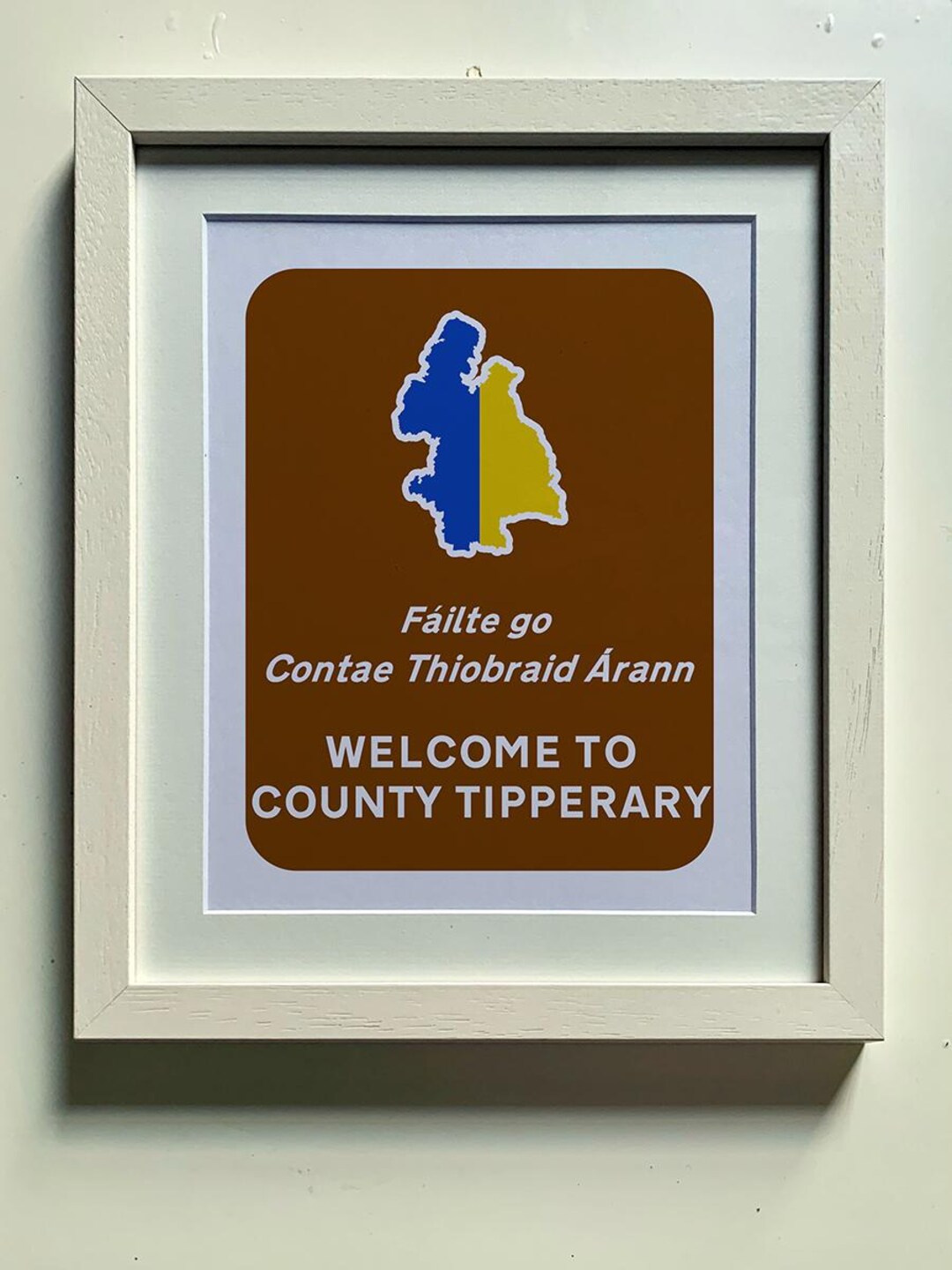 Tipperary Welcome Sign Print | Irish County Wall Art - Etsy