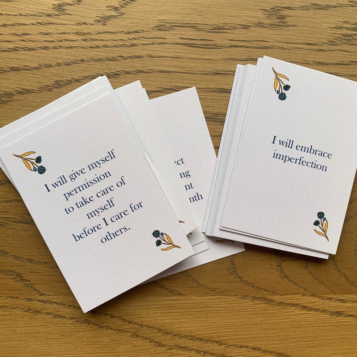 Mindful Flash Cards - Calm Space Inspiration, 42 Cards - Etsy