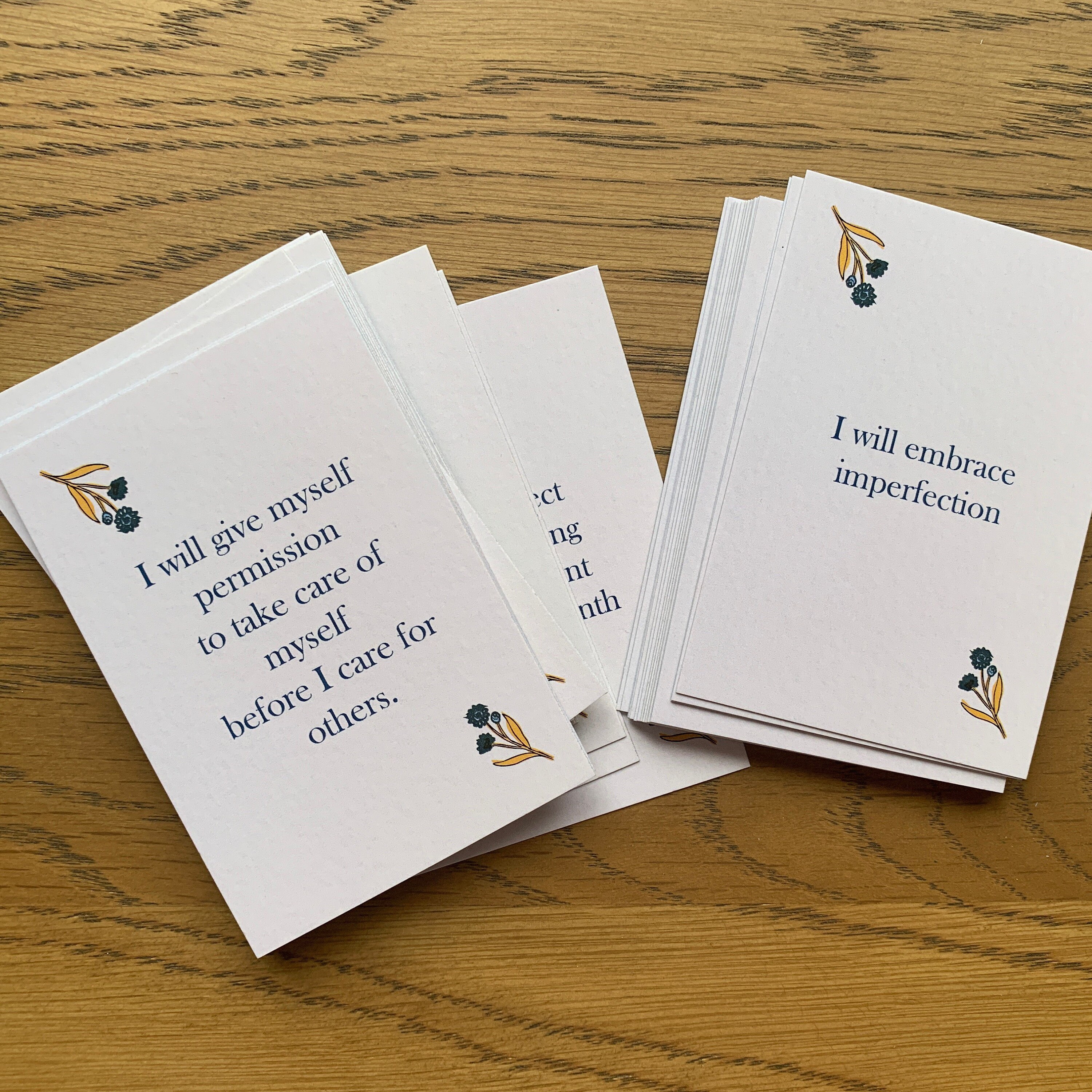 Mindful Flash Card Deck 42 Cards for Calming Moments Inspirational ...