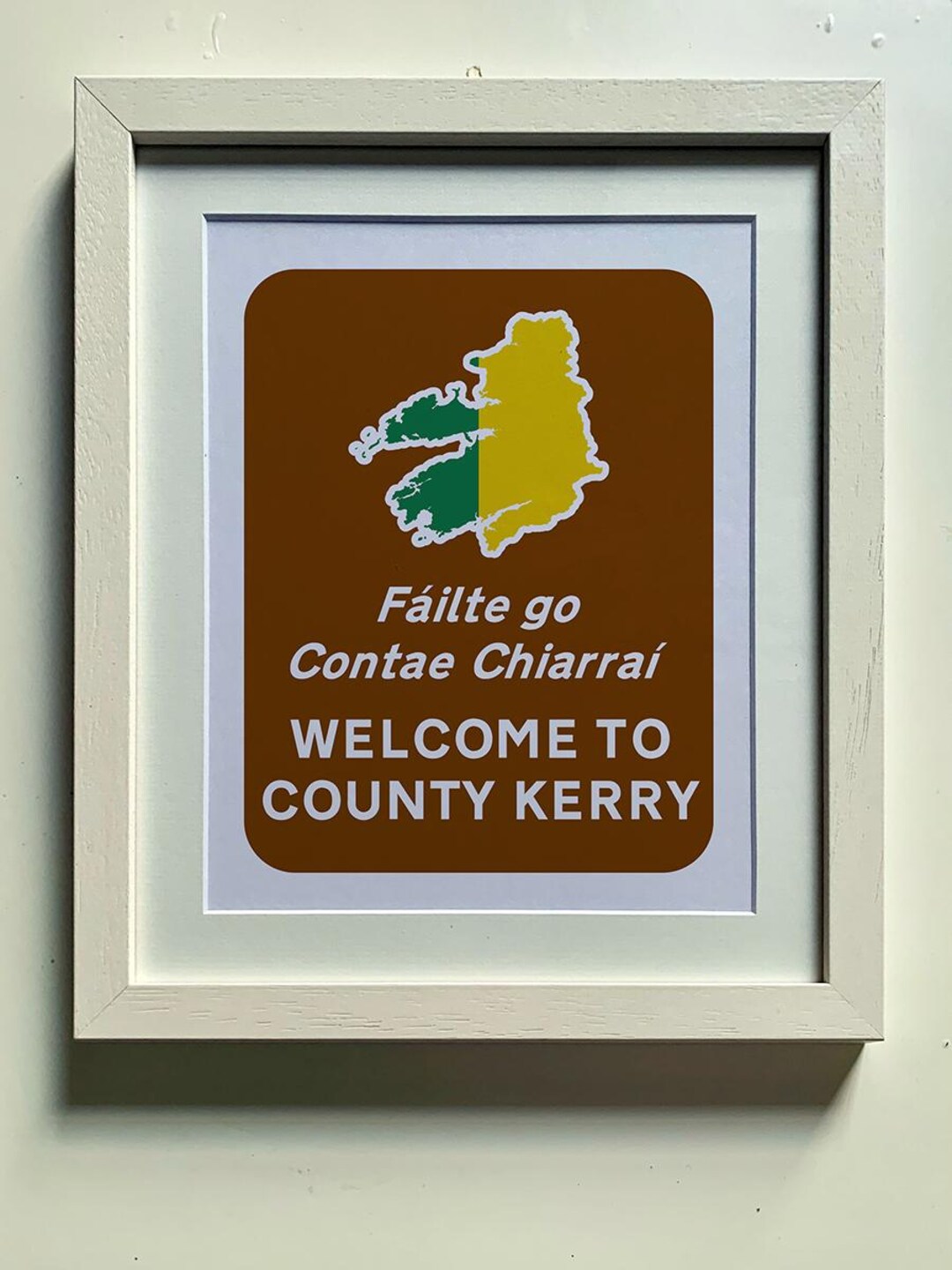 County Kerry Ireland Art Print | Irish Welcome Sign - Etsy