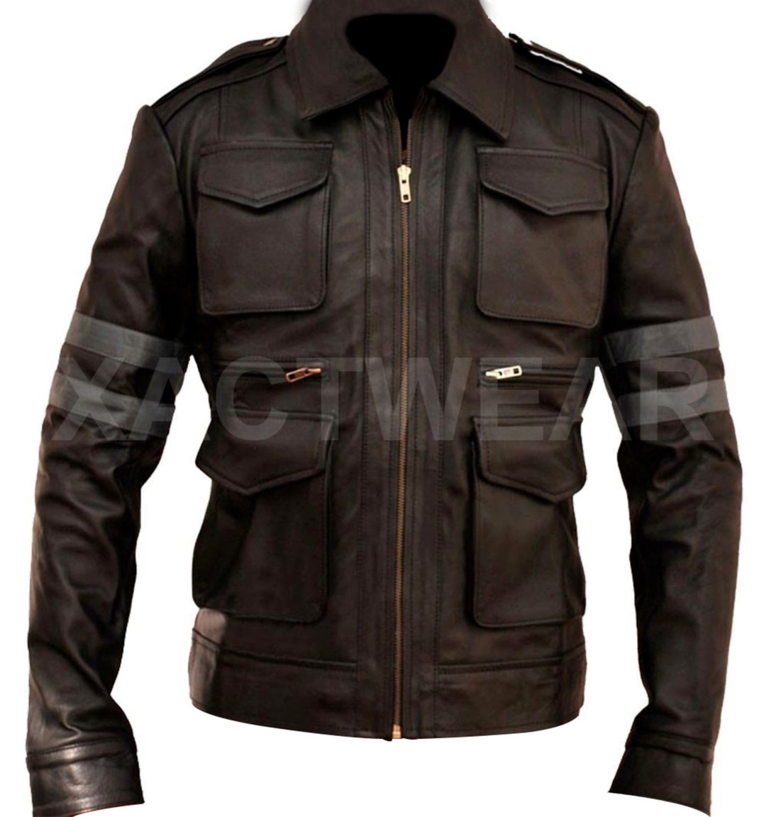 Mens Resident Evil 6 Jake Muller Cosplay Formal Outerwear Brown Real ...