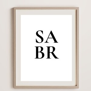 SABR Arabic Art Print. Sabr Arabic Printable Wall Art. Islamic Wall Art ...