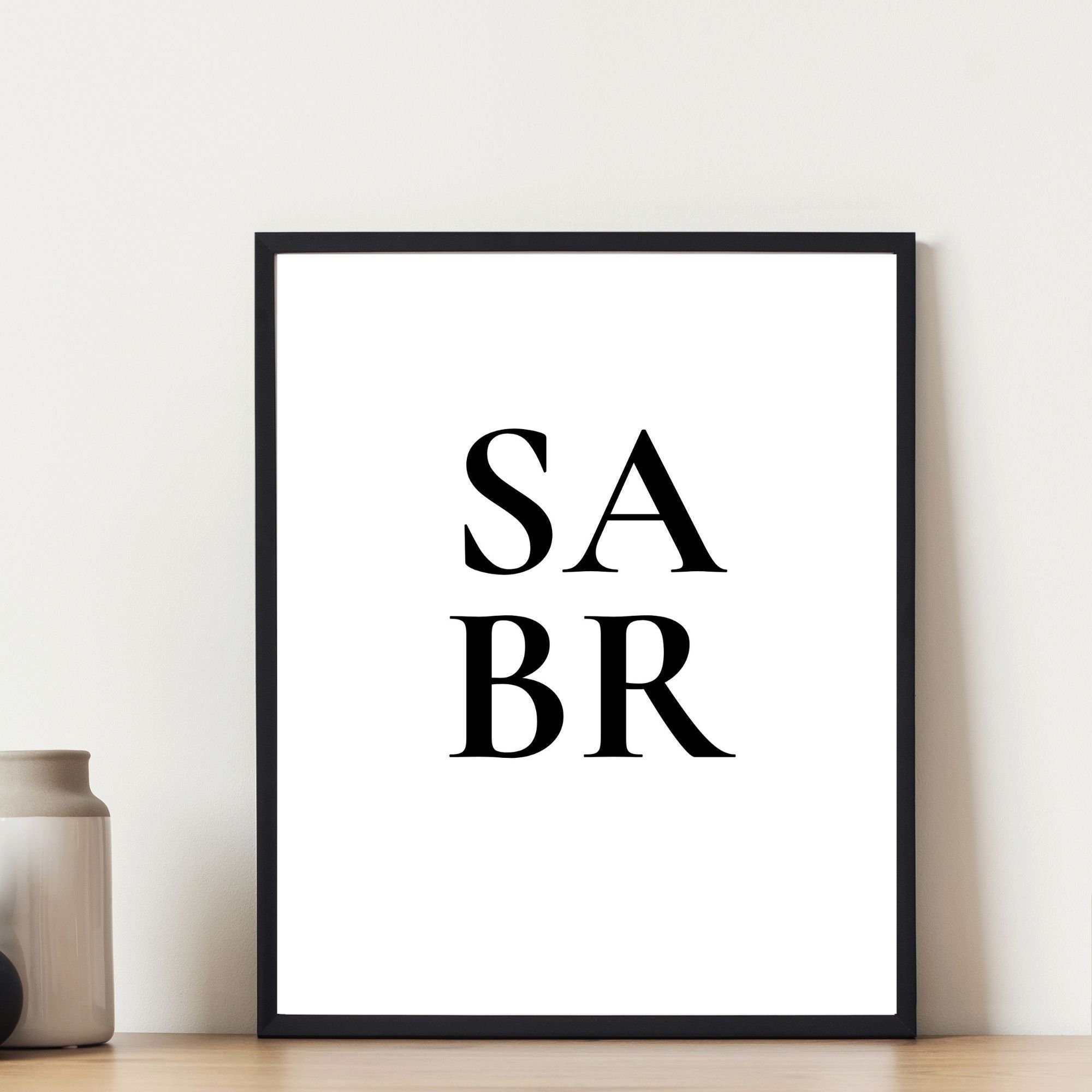 SABR Arabic Art Print. Sabr Arabic Printable Wall Art. Islamic Wall Art ...