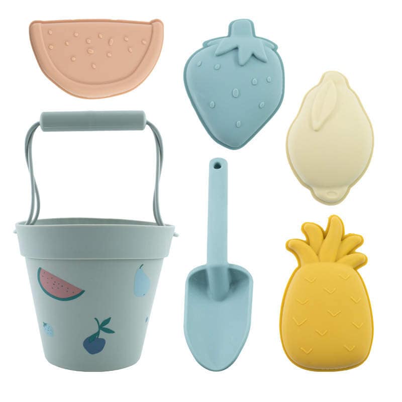 Silicone Beach Bucket Toys Fruits Beach Toy Bucket and - Etsy