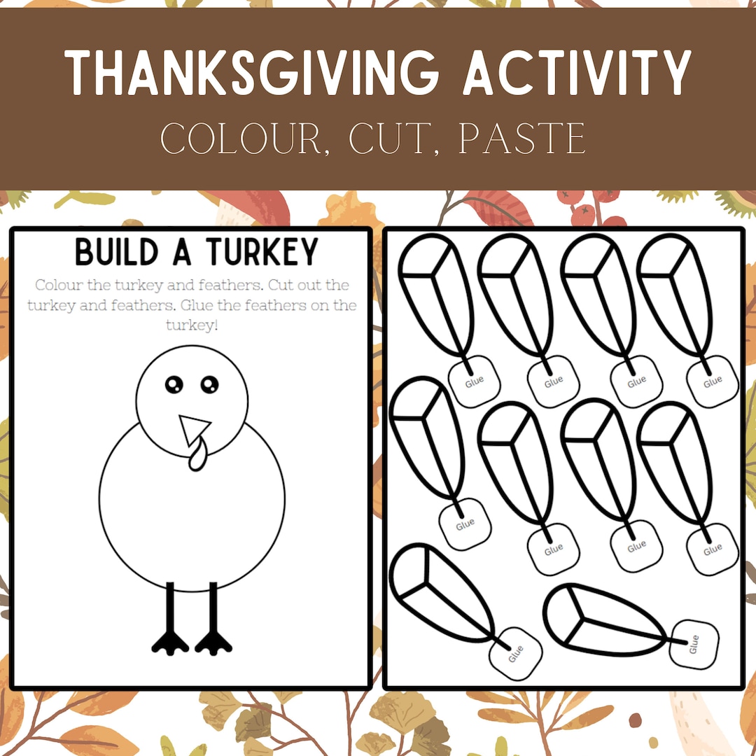 Fun Thanksgiving Printable Activity for Children - Etsy