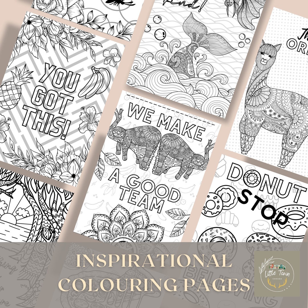 Inspirational Colouring Pages | Motivational Colouring Pages | 18 ...