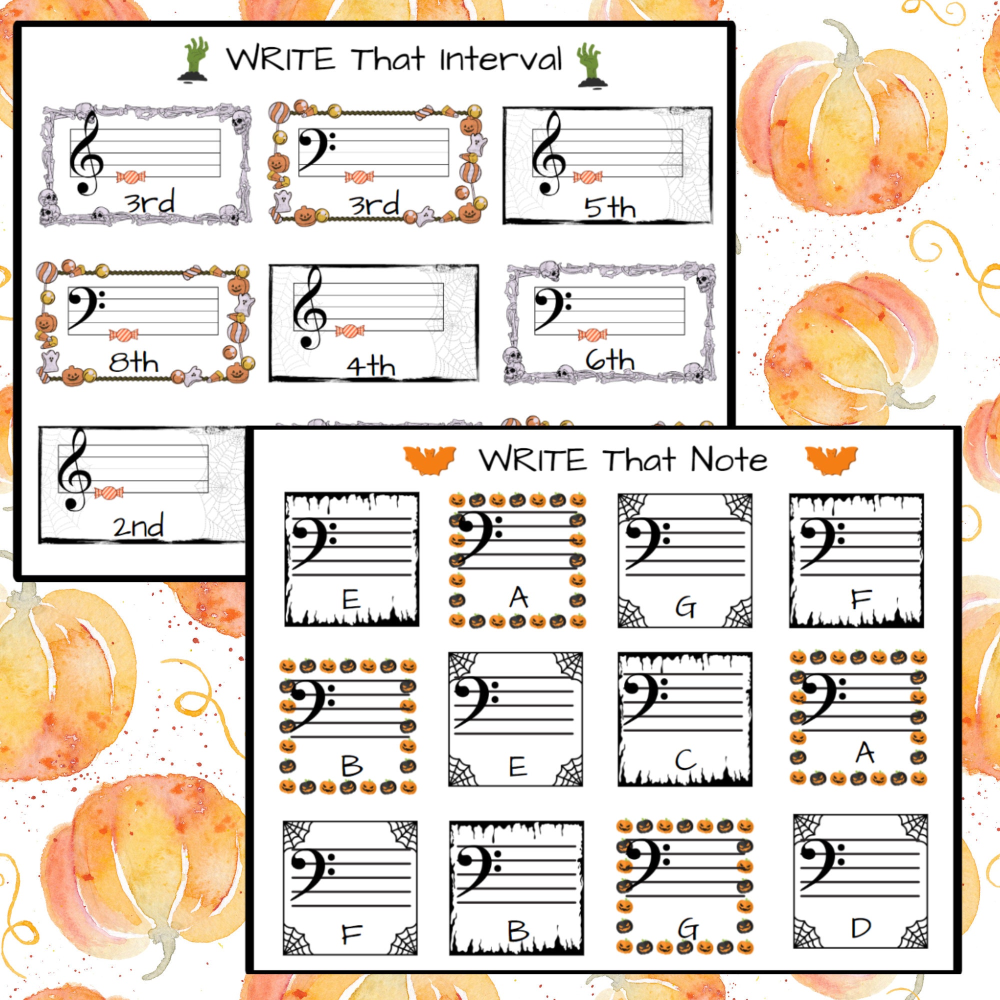 Music Activity Pack Autumn and Halloween for Kids - Etsy