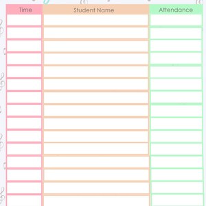 Music Teacher Printable Planner | Lesson Planner | Student Tracker ...