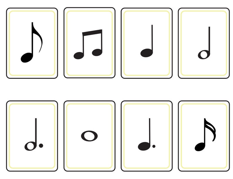 Printable Music Memory Card Game: Music Symbols, Homeschool Activity ...
