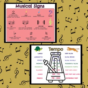 Ultimate Kids Music Theory Poster Bundle | 12 Posters | Colourful and ...