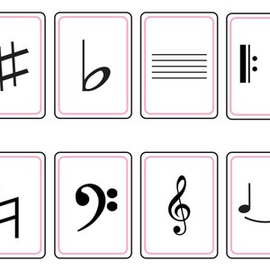 Printable Music Memory Card Game: Music Symbols, Homeschool Activity ...