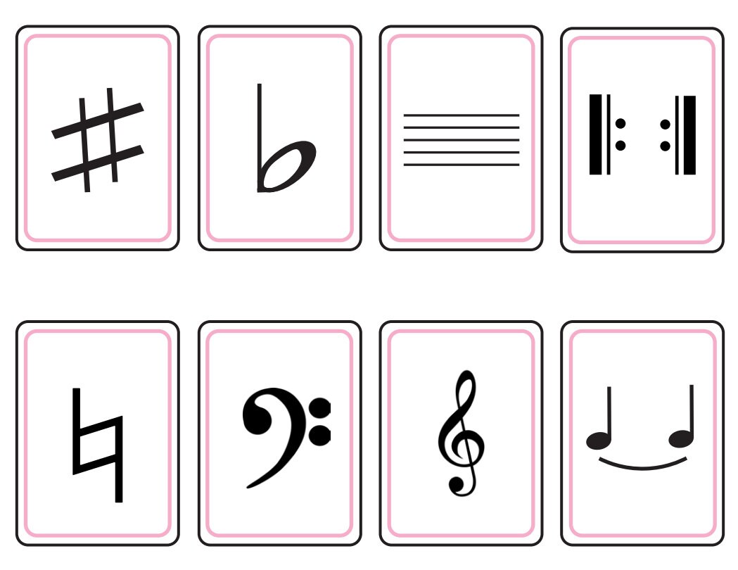 Printable Music Memory Card Game: Music Symbols, Homeschool Activity ...