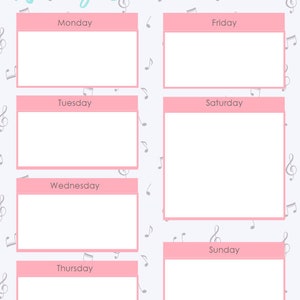 Music Teacher Printable Planner | Lesson Planner | Student Tracker ...
