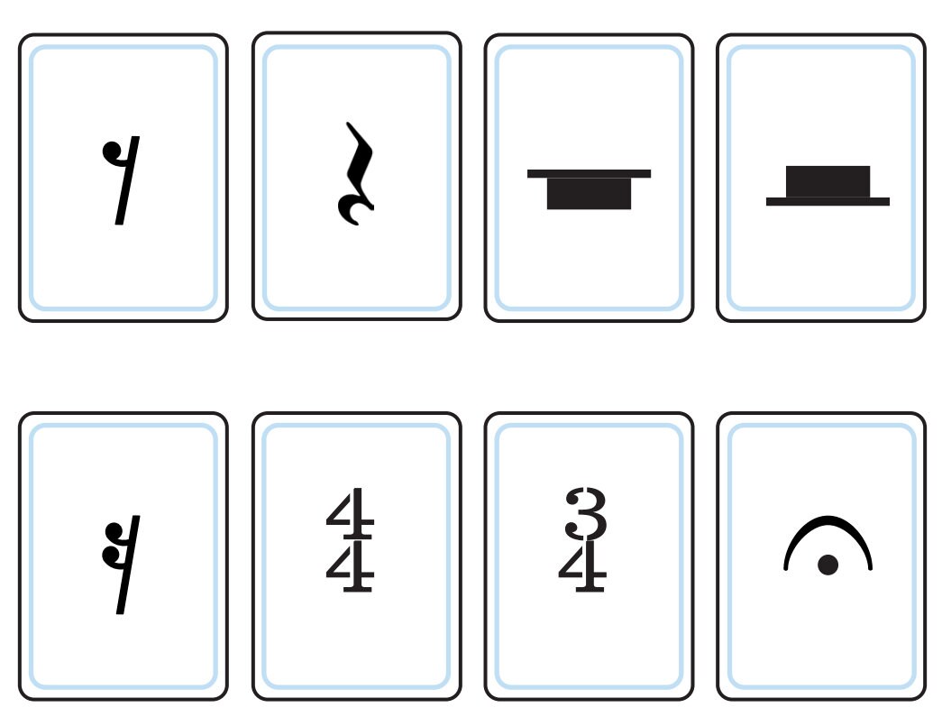 Printable Music Memory Card Game: Music Symbols, Homeschool Activity ...