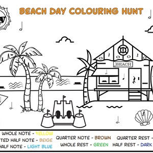 Summer Music Activity Pack | 12 Pages | Colouring | Note Speller ...
