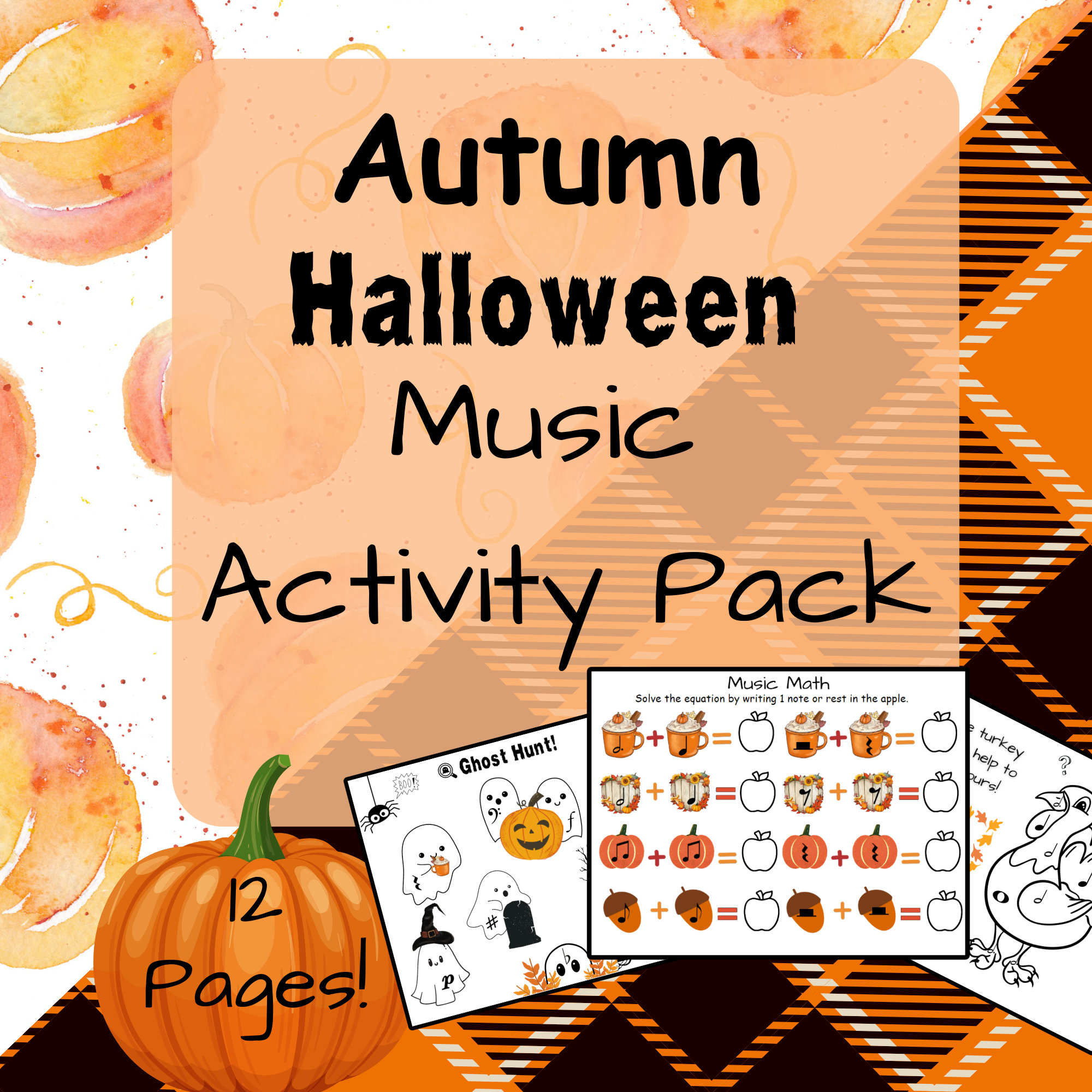 Music Activity Pack Autumn and Halloween for Kids - Etsy