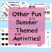 Summer Music Activity Pack 12 Pages Colouring Note Speller Music Teach ...