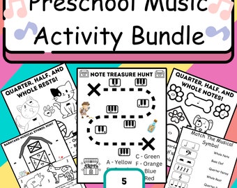 Music Notation Practice Sheets With Answer Keys - Etsy