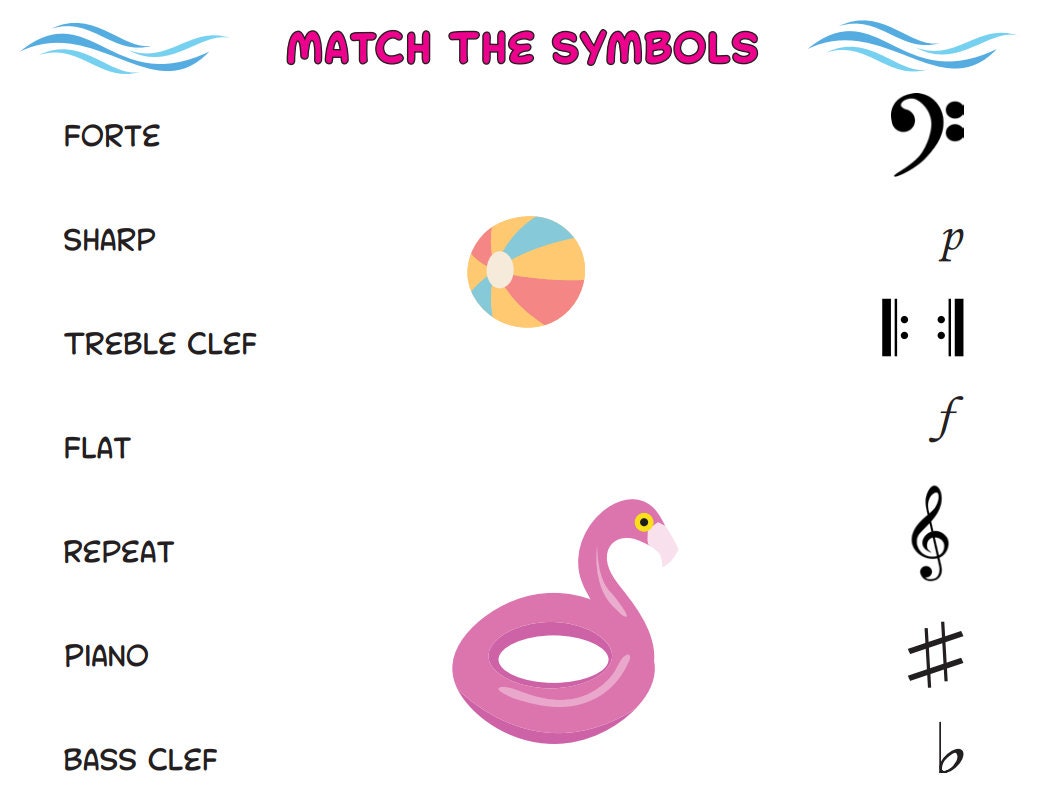 Summer Music Activity Pack 12 Pages Colouring Note Speller Music Teach ...