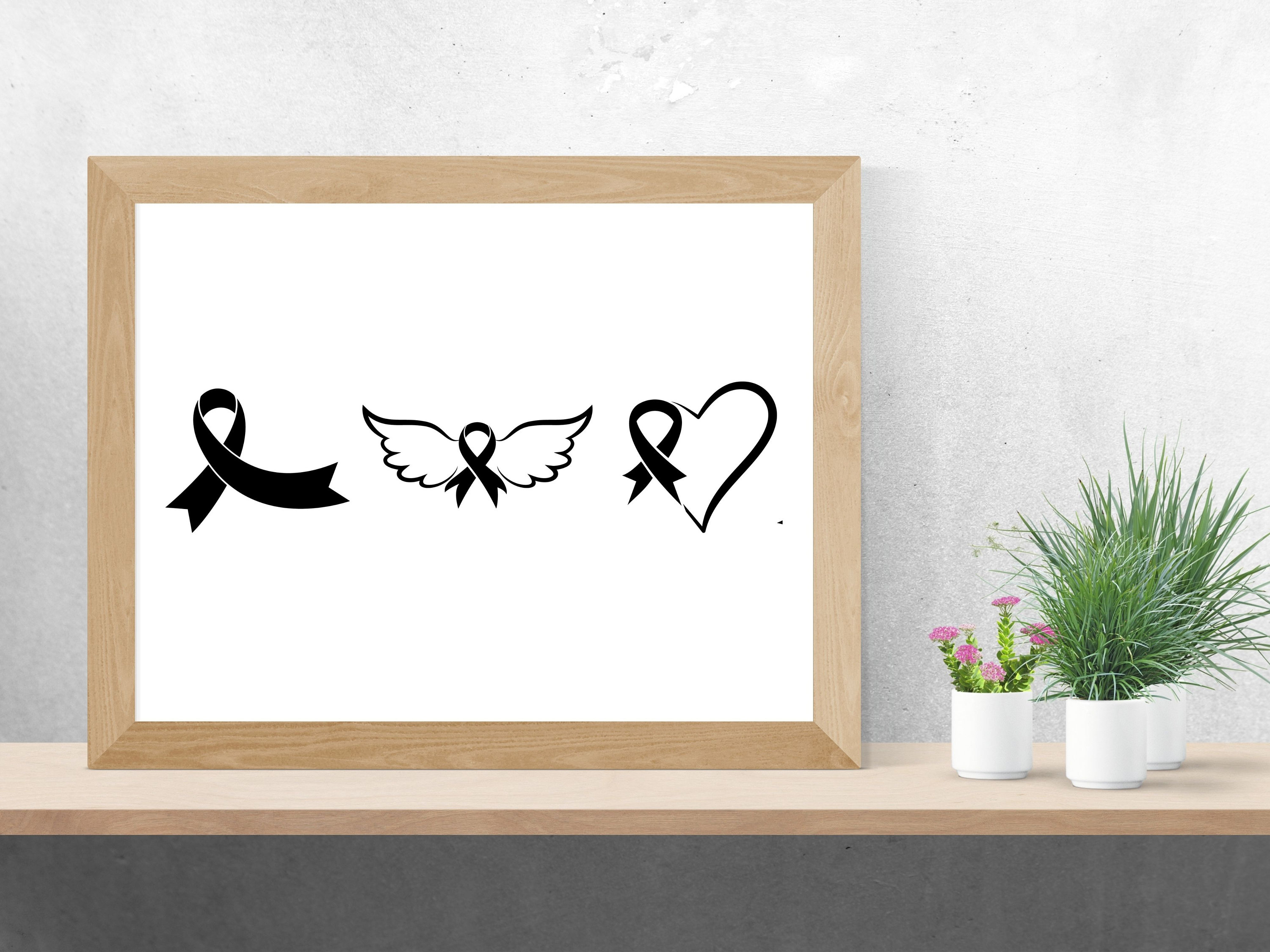 Cancer Ribbon SVG Bundle, Cancer Awareness Ribbon Svg , Cancer Ribbon ...