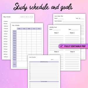 Printable Student Planner Bundle, Academic Student Planner, School ...