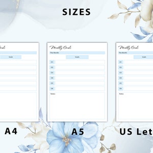 Printable Goal Planner Bundle, Daily Weekly Monthly Quarterly Yearly ...