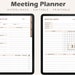 Meeting Planner Template, Meeting Notes Template Printable, Meeting ...