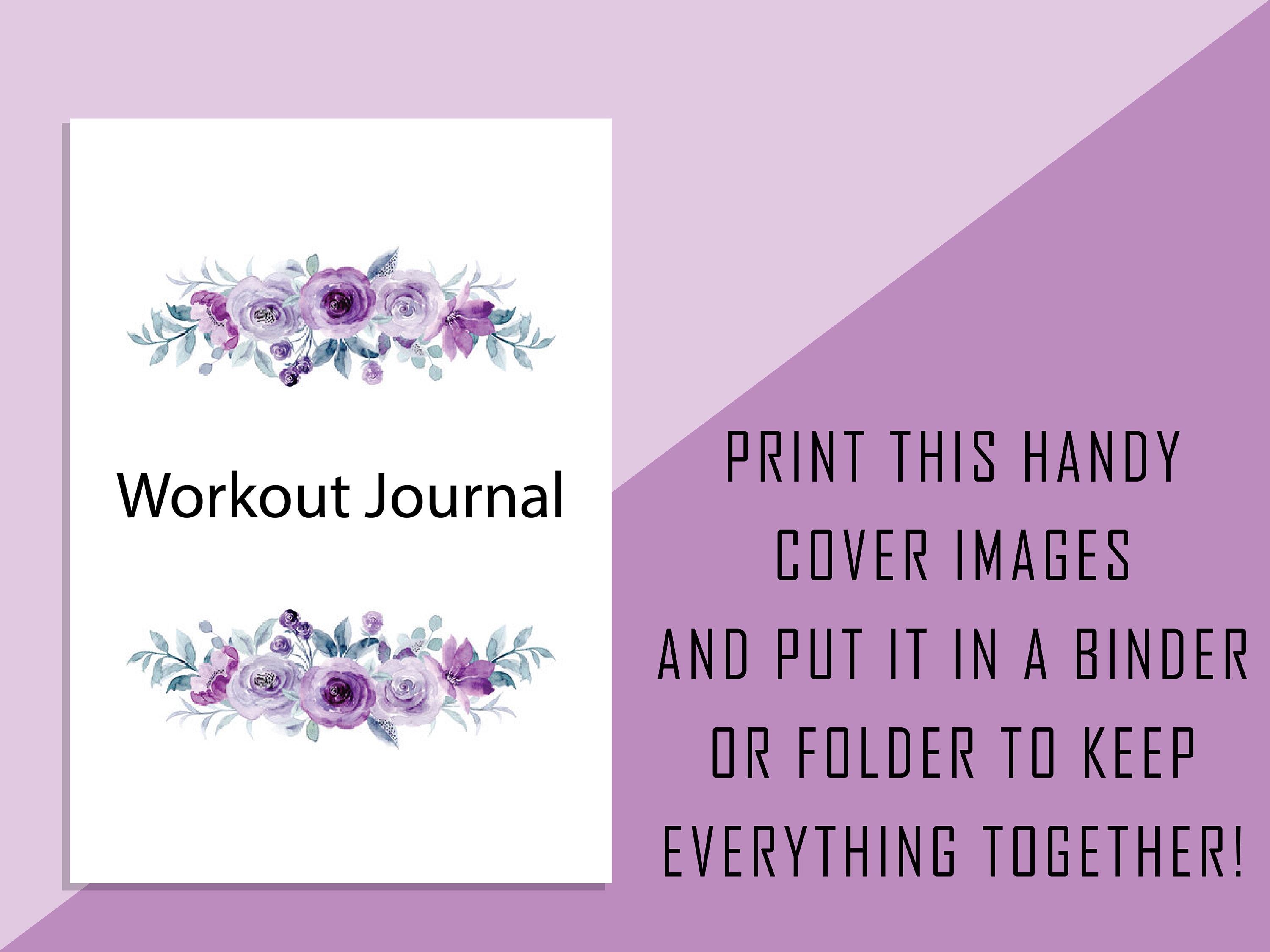Workout Journal Printable, Minimalist Editable 10 Pages Workout Tracker ...