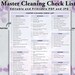 Ultimate Master Cleaning Checklist, Editable Whole Home Cleaning Bundle ...