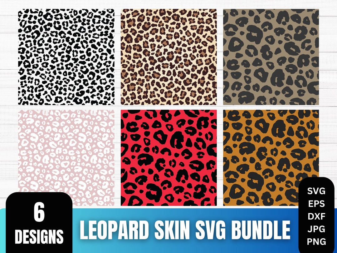 Leopard Skin Svg Bundle, Leopard Print Svg, Animal Print Svg, Leopard Pattern Svg, Cheetah Print ...