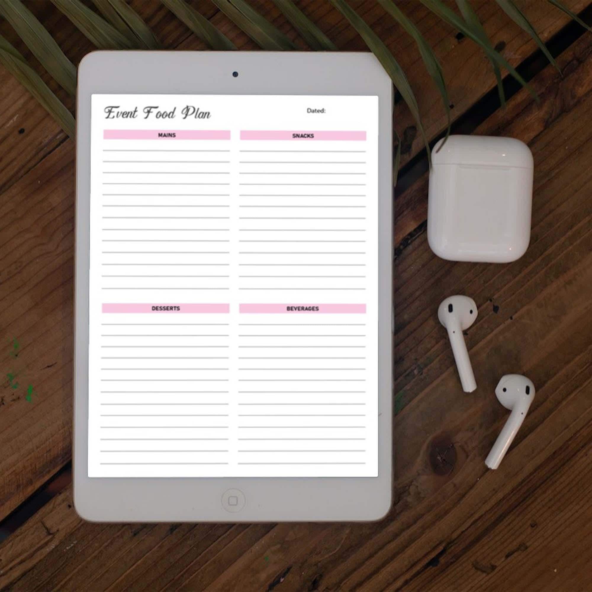 Event Planner, Event Planning Template, Party Planner, Event Organizer ...