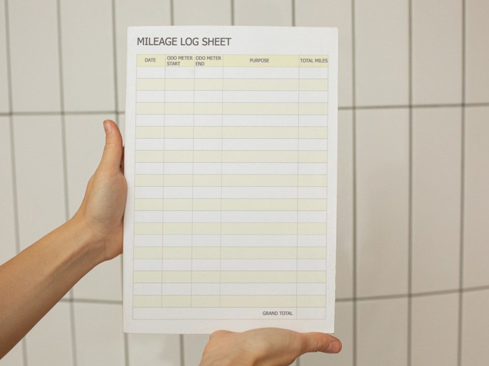 Mileage Log Sheet Printable, Vehicle Miles Tracker, Car Mileage Log, A4 ...