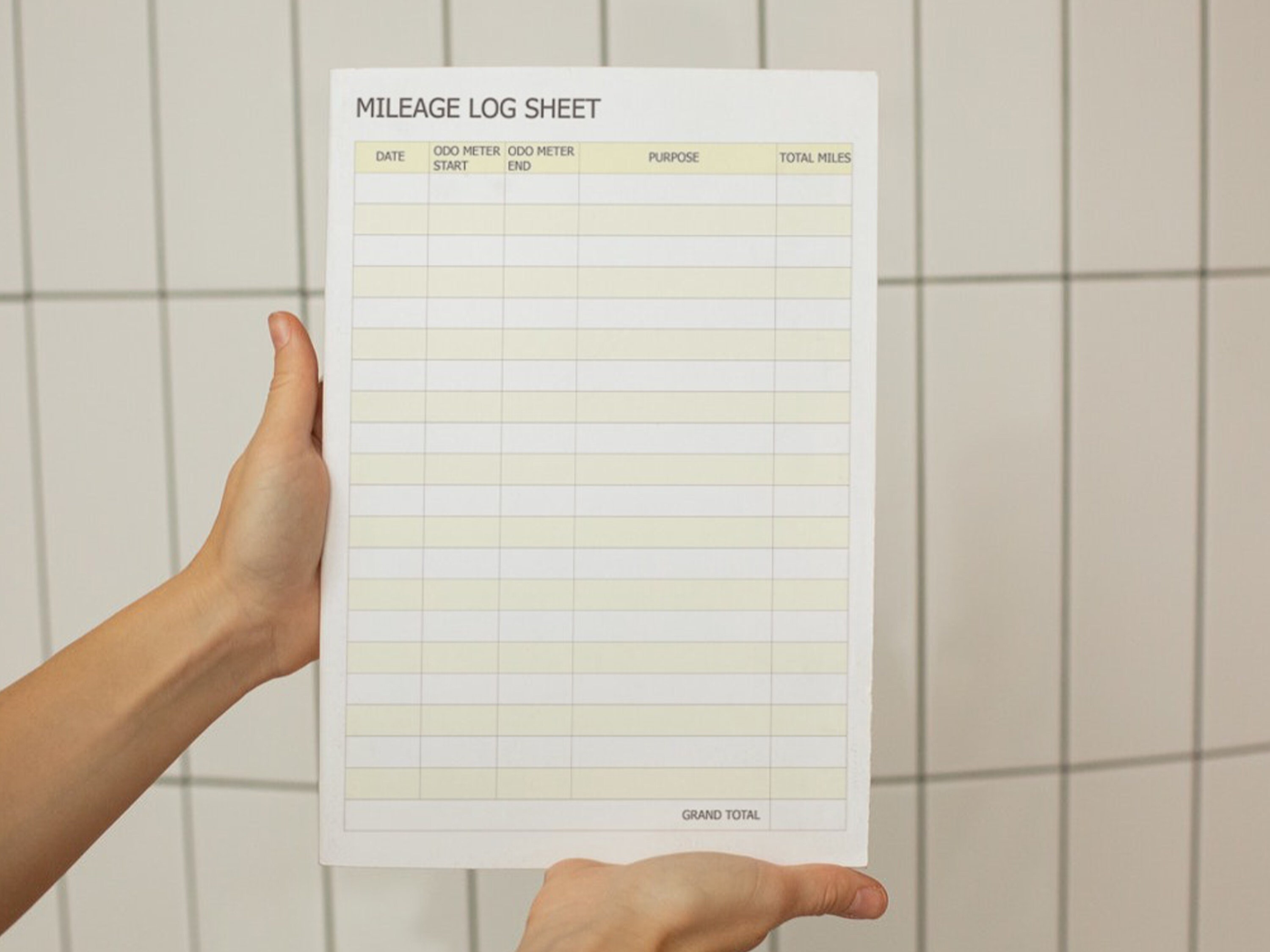 Mileage Log Sheet Printable, Vehicle Miles Tracker, Car Mileage Log, A4 ...