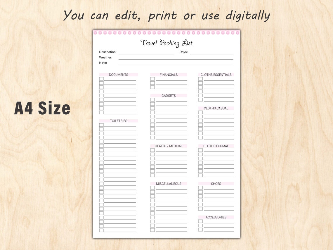 Ultimate Travel Packing List, Essentials for Your Adventure, Travel ...