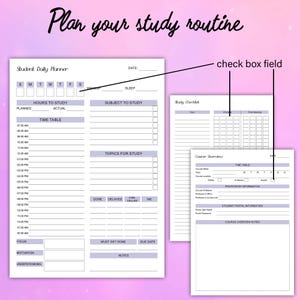 Printable Student Planner Bundle, Academic Student Planner, School ...