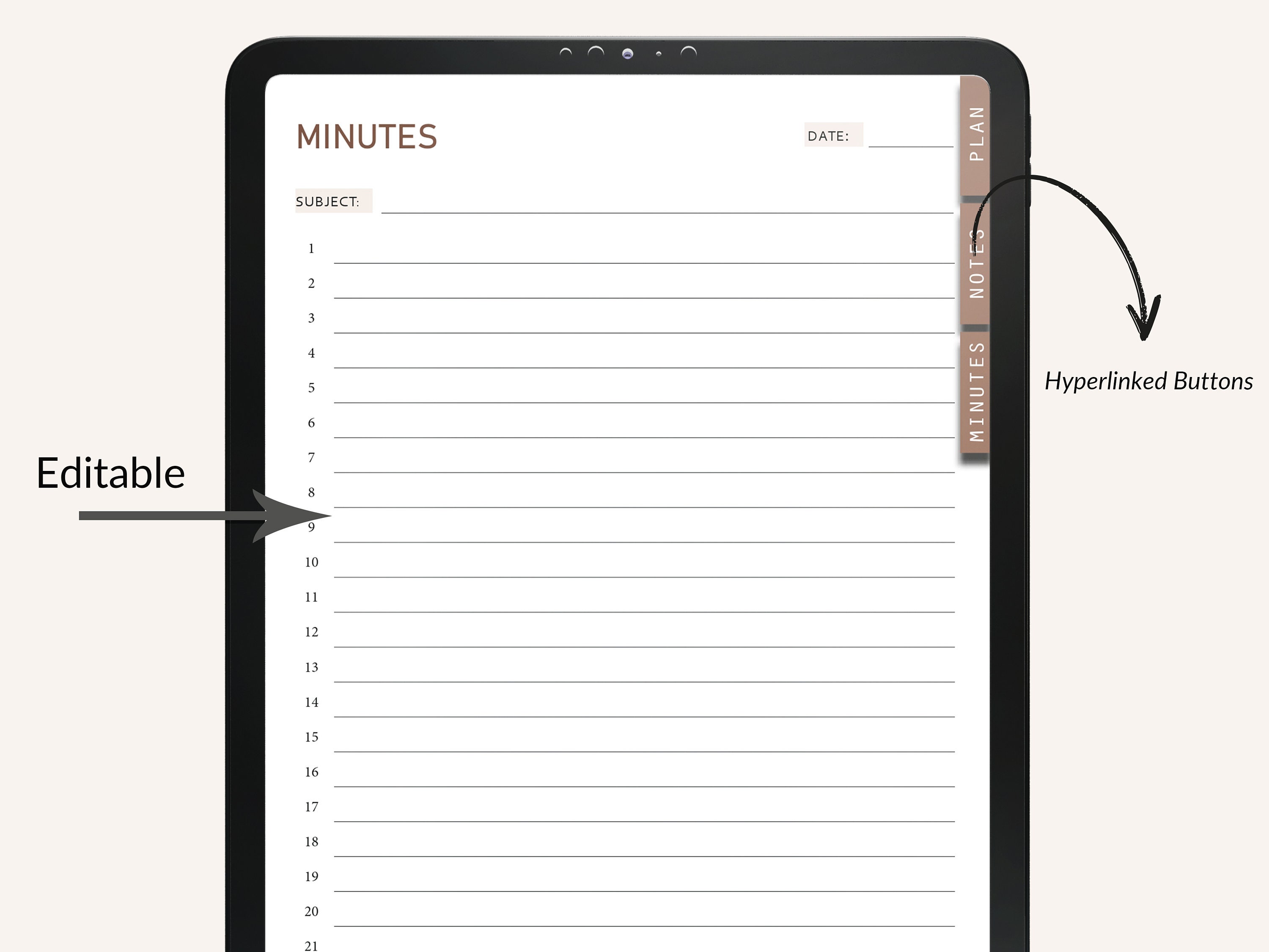 Meeting Planner Template, Meeting Notes Template Printable, Meeting ...