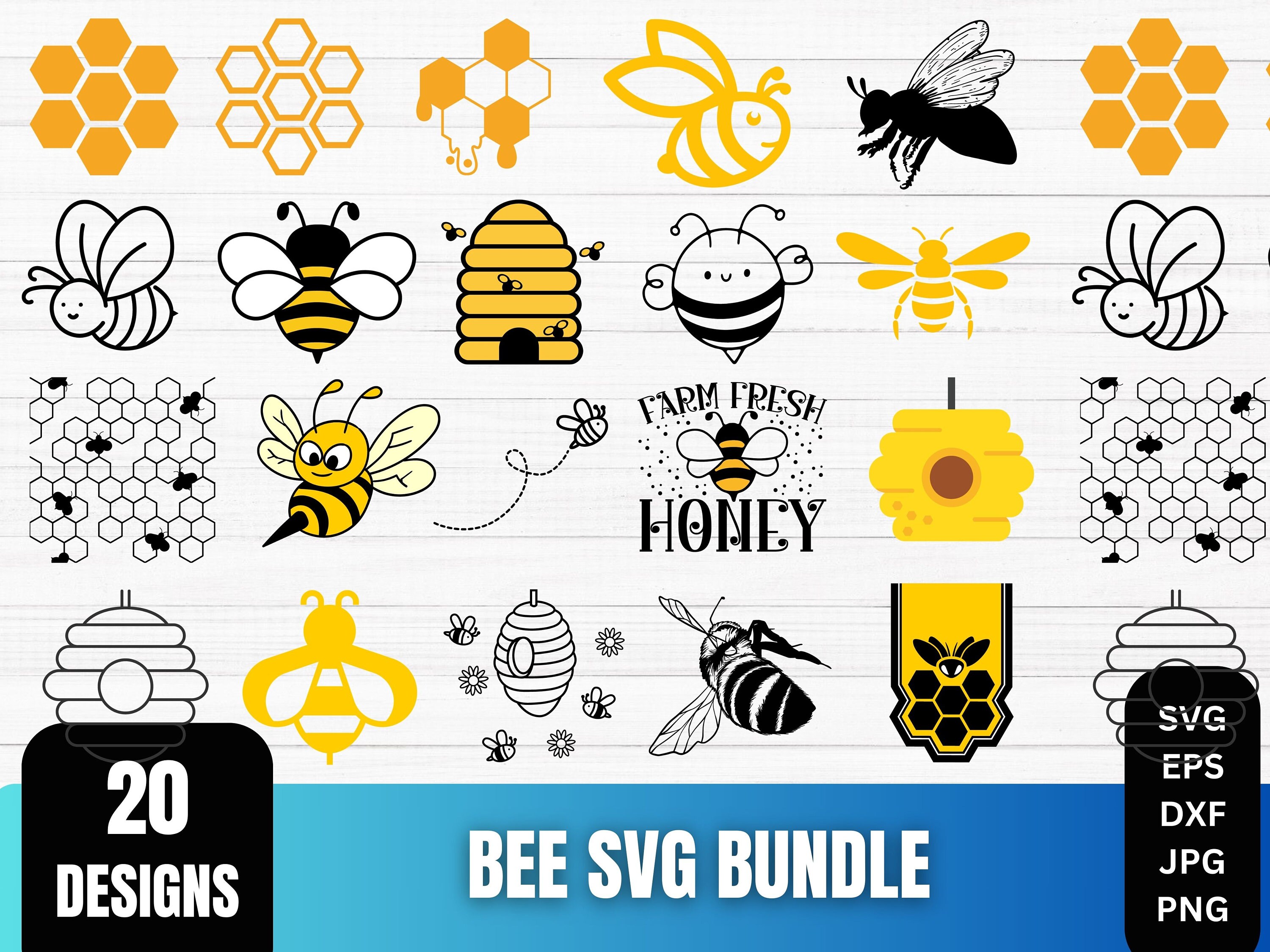 Biene svg bundle Biene svg Biene Png-datei Honigbiene SVG Bienenkönigin ...