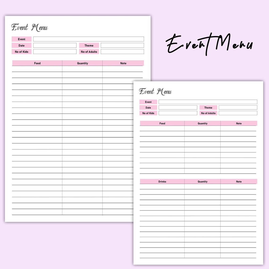 Event Planner, Event Planning Template, Party Planner, Event Organizer ...