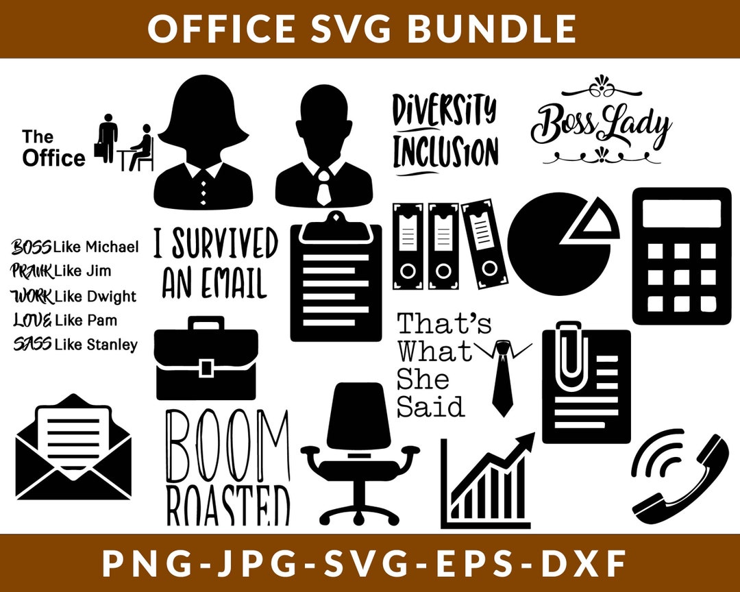 5+ the Office Svg Bundle ,the Office Clipart Cricut Svg, Sublimation ...