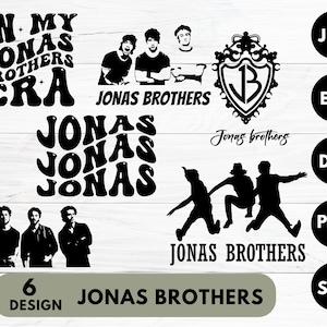Jonas Brothers SVG Bundle, Jonas Retro 90'S, Concert 2023 Retro Gift ...