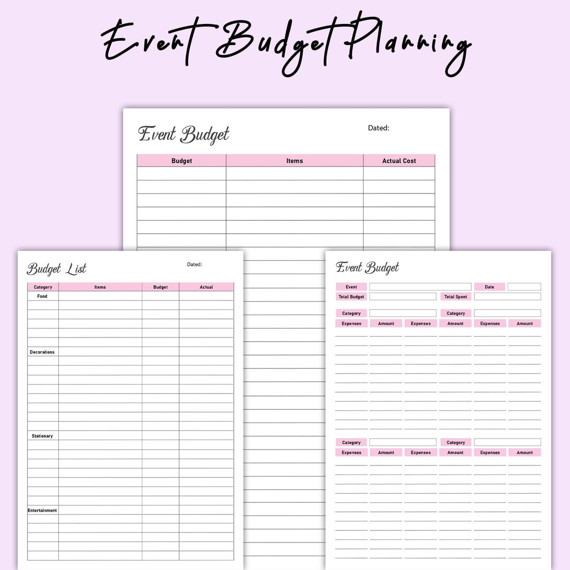 Event Planner, Event Planning Template, Party Planner, Event Organizer ...