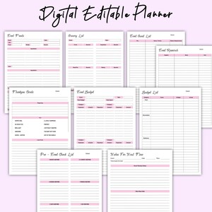 Event Planner, Event Planning Template, Party Planner, Event Organizer ...