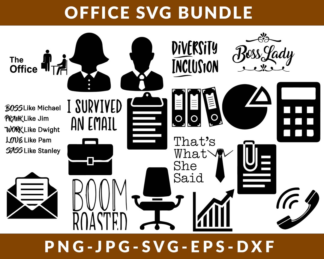 Modern Office SVG Files - Digital Cut Files for Home Office Decor - Etsy