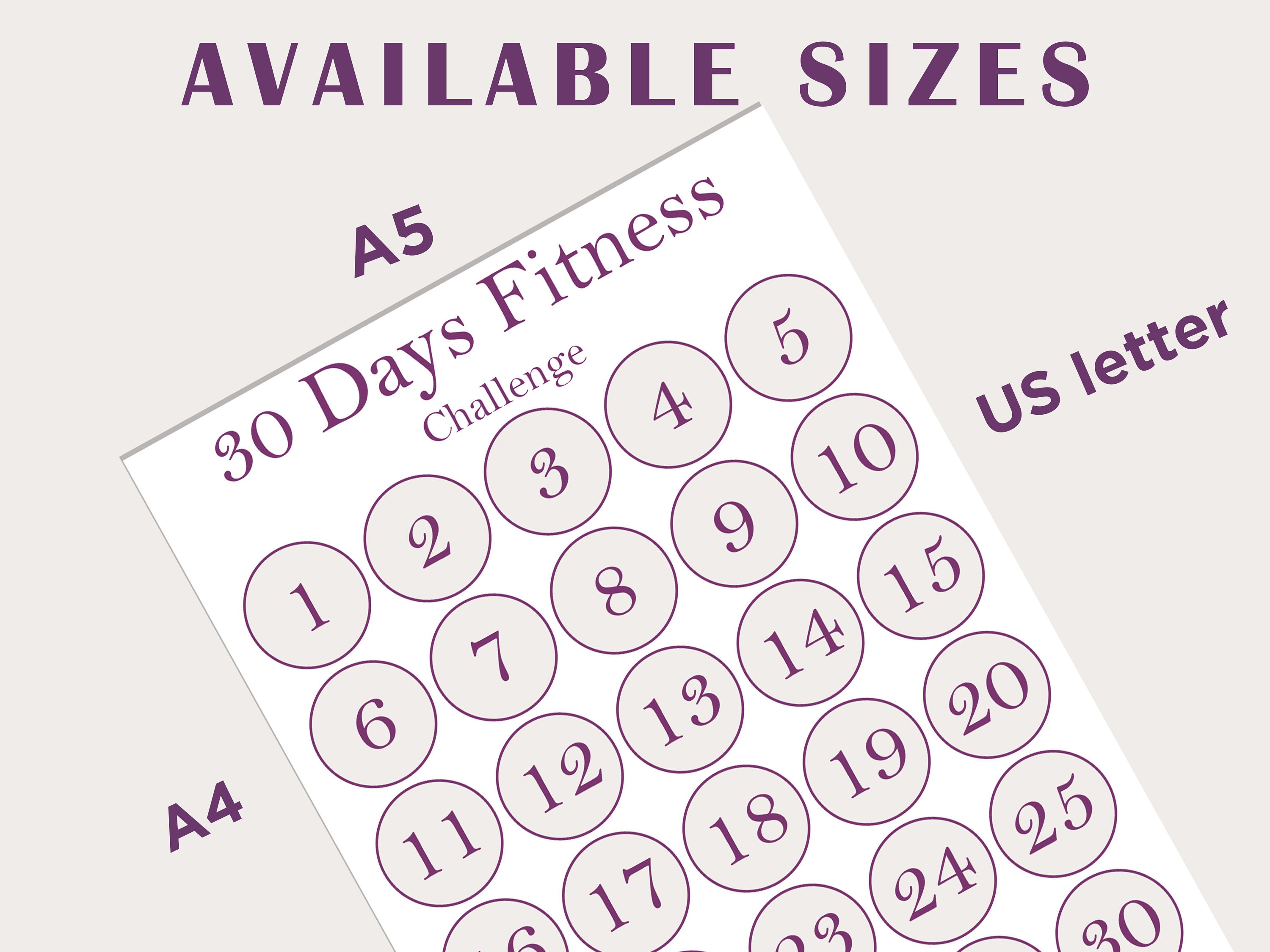 Weight Loss Journal Printable, 30 Days Challenge Weight Log Template ...