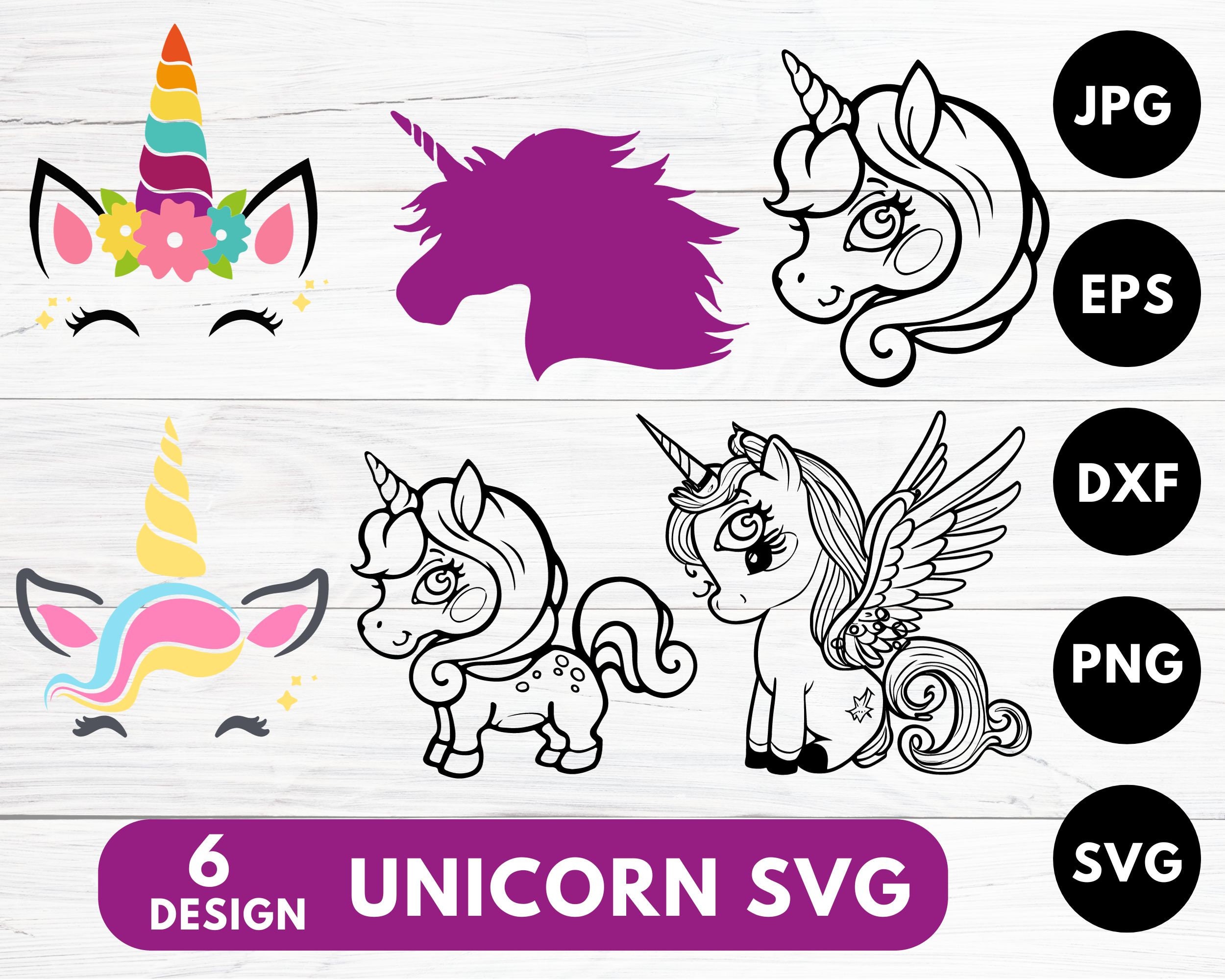 Unicorn SVG Bundle Unicorn Rainbow Svg Cute Unicorn Svg - Etsy
