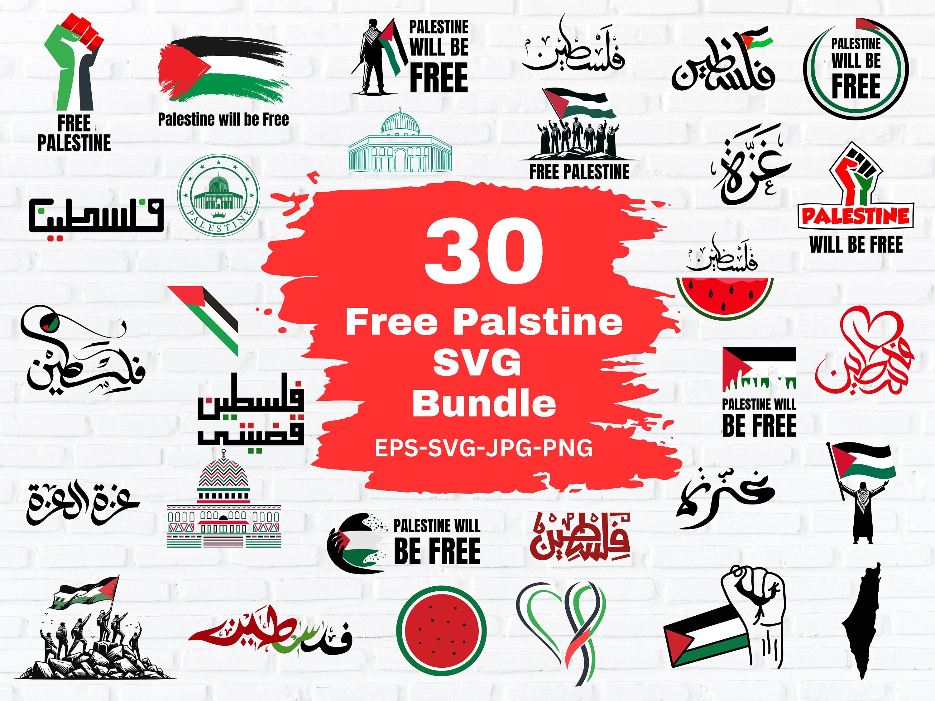 Palestine Svg Bundle, Palestine Png, Palestine Shirts Svg, Freedom for ...